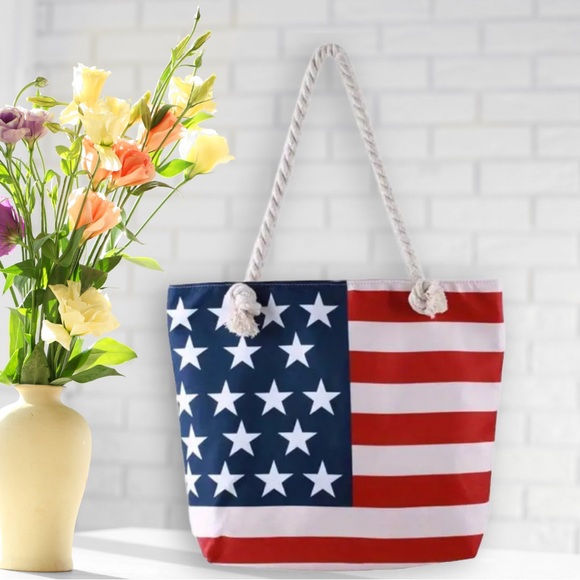Bags | Patriotic American Flag Shoulder Bag | Poshmark